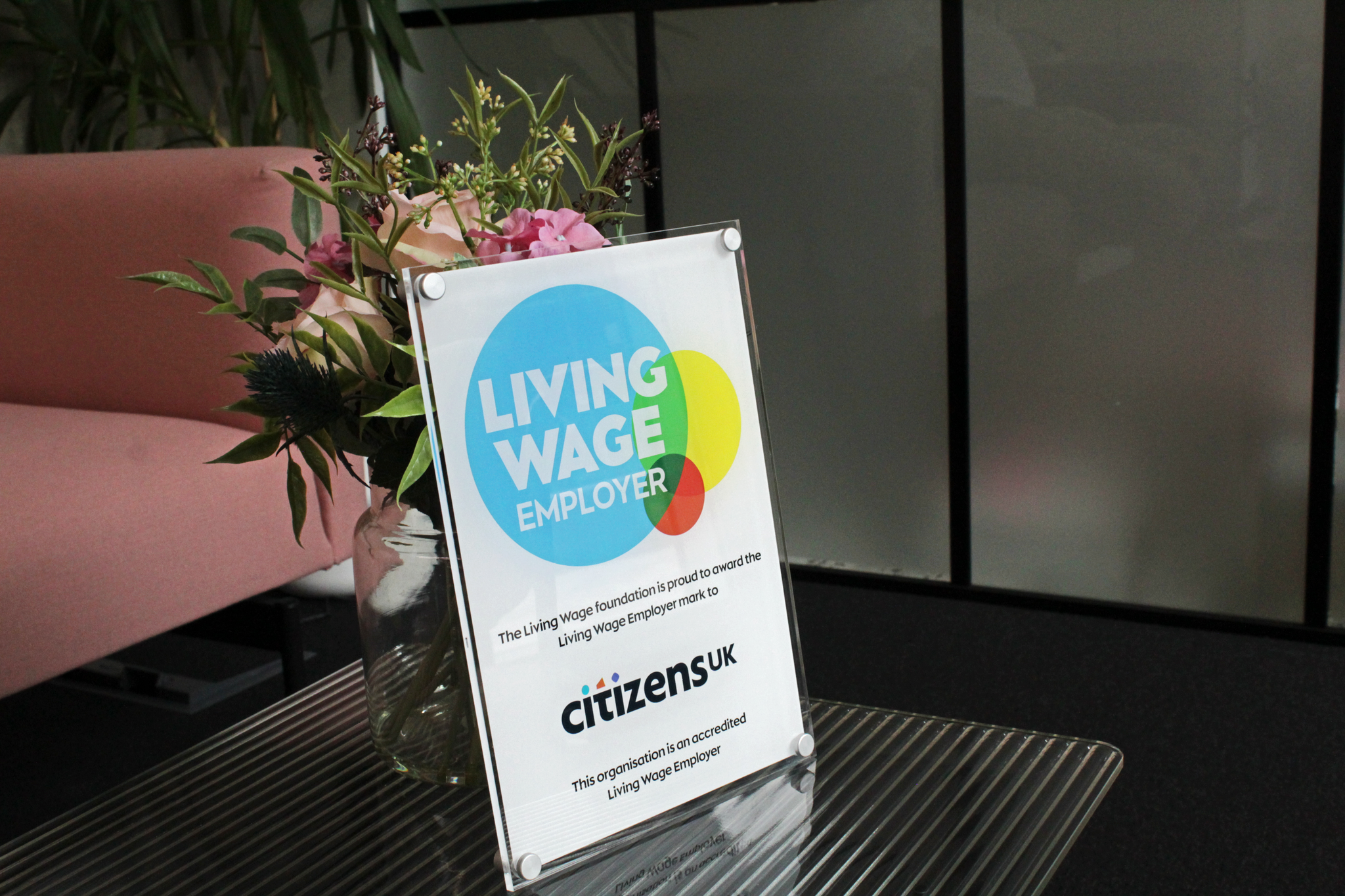 Plaque – Living Wage Foundation Shop